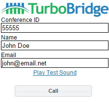 TurboBridge WebCall Enabled By WebRTC – TurboBridge HD Audio Conferencing